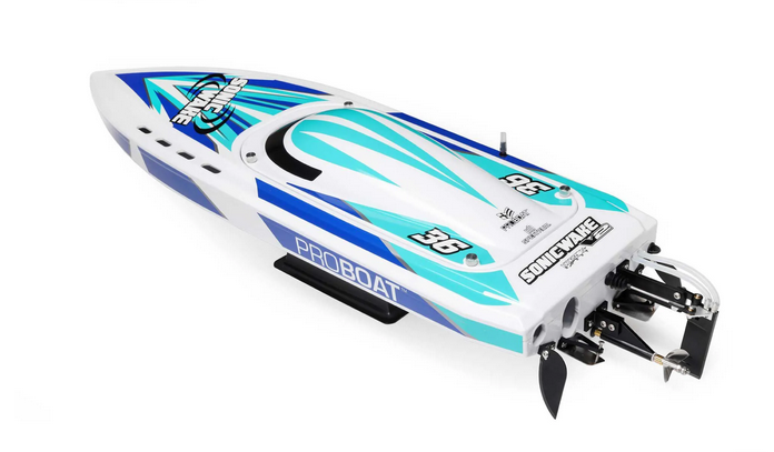 Pro Boat Sonicwake V2 36inch DeepV Boat, RTR, White, PRB08032V2T2 needs battery & charger - www ...