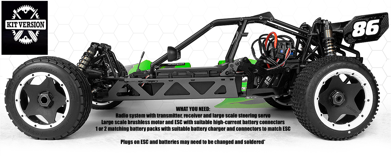 HPI 5B SS FLUX BAJA SBK 1/5 SCALE BUGGY KIT ( REQUIRES ENGINE ESC ...