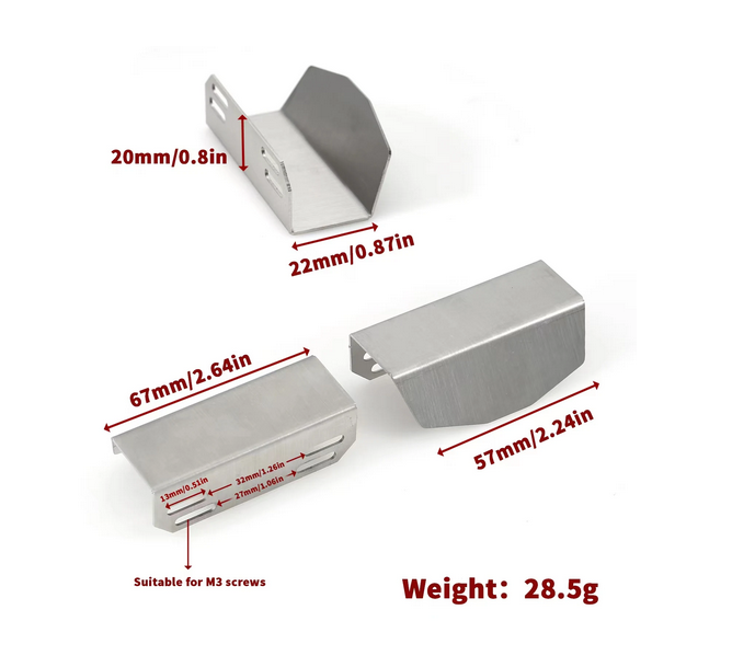 Race Race STAINLESS STEEL 1/10 FRONT SHOCK & TOWER PROTECTOR - www ...