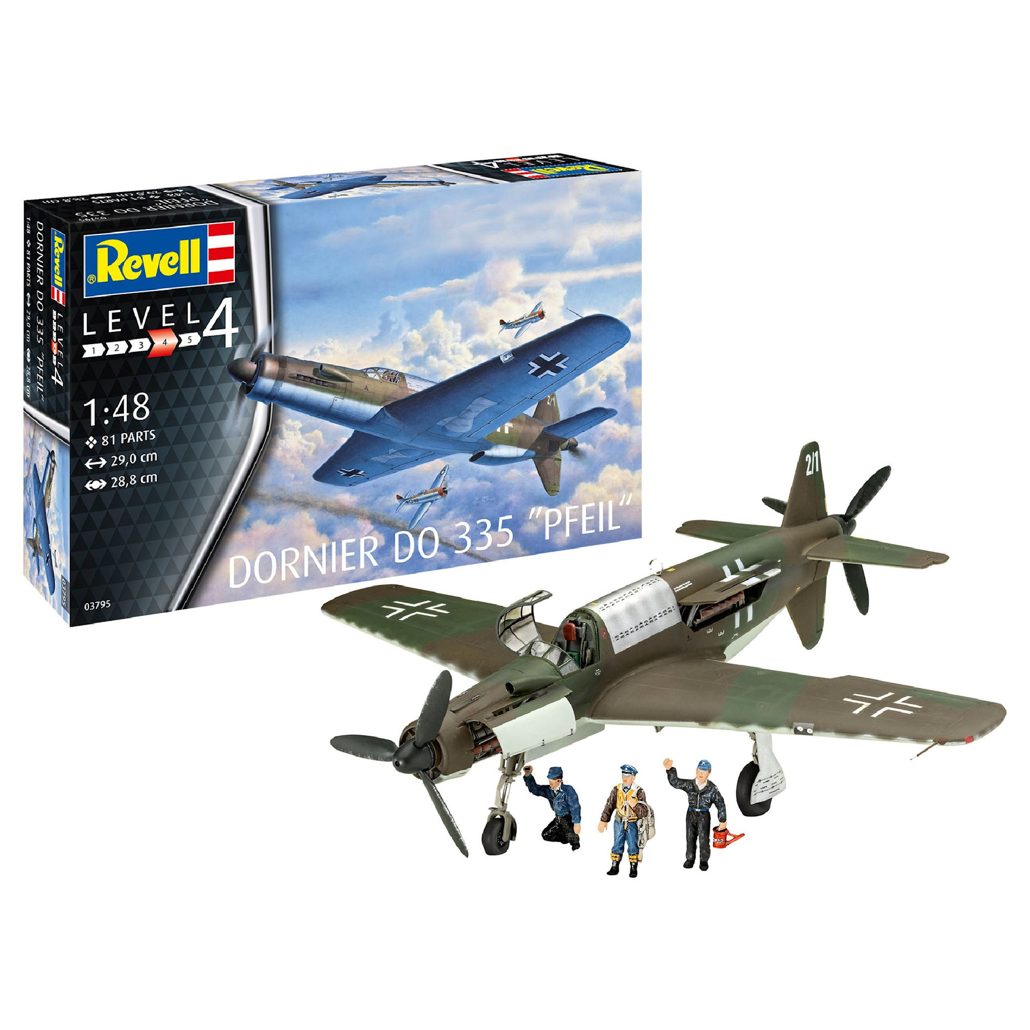 REVELL Dornier DO335 PFEIL 1/48 kit - www.acercmodels.com