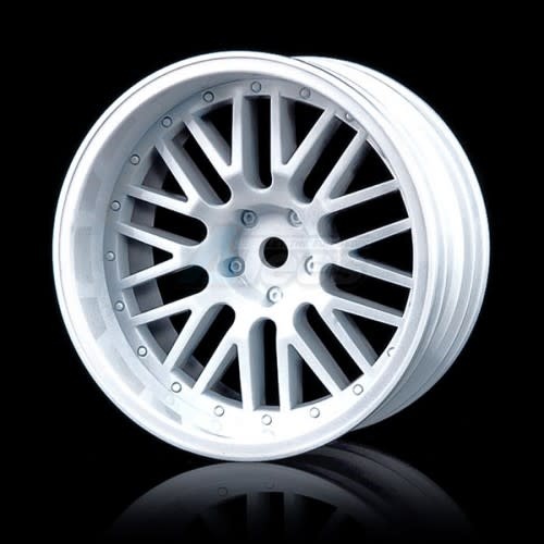 MST MST 10 Spokes 2 Ribs Wheel (+8) (4) White - www.acercmodels.com