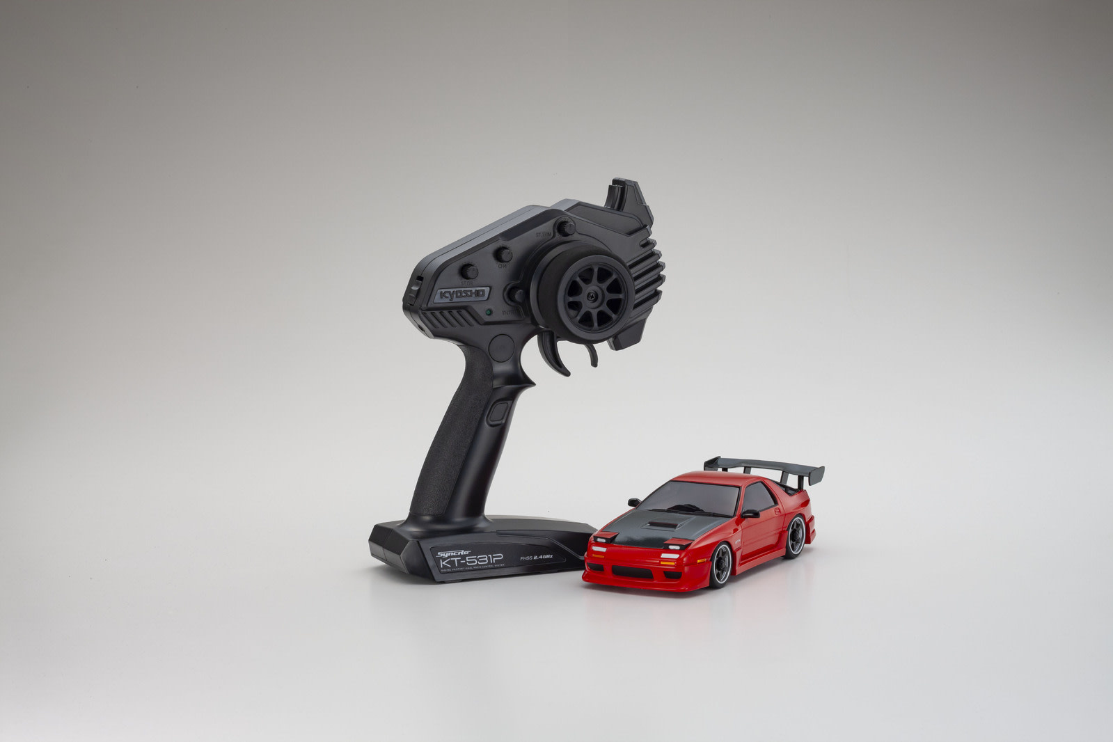 Kyosho Mini-Z Mazda Savnana RX-7 FC3S with Aero Kit and CFRP Hood Red ...