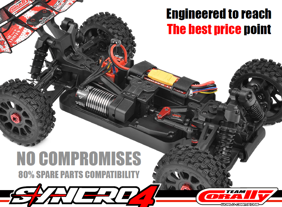 Team Corally - SYNCRO-4 - RTR - Green - Brushless Power 3- 4S - No ...