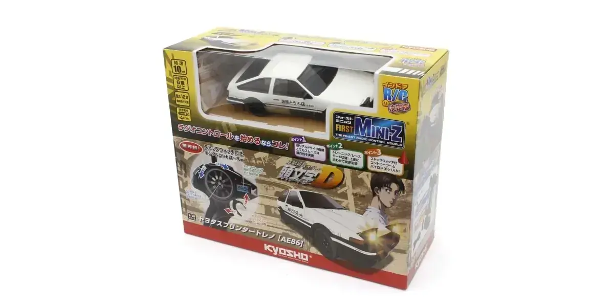 Kyosho First Mini-Z Initial D Toyota Sprinter Trueno AE86 White/Black ...
