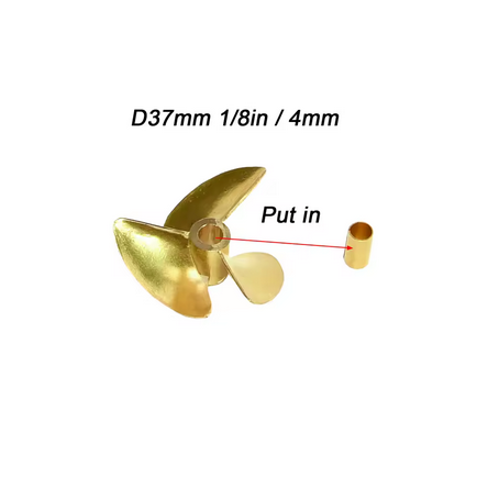 Race RACE COPPER 3BL BOAT PROP 4mm D37mm - www.acercmodels.com