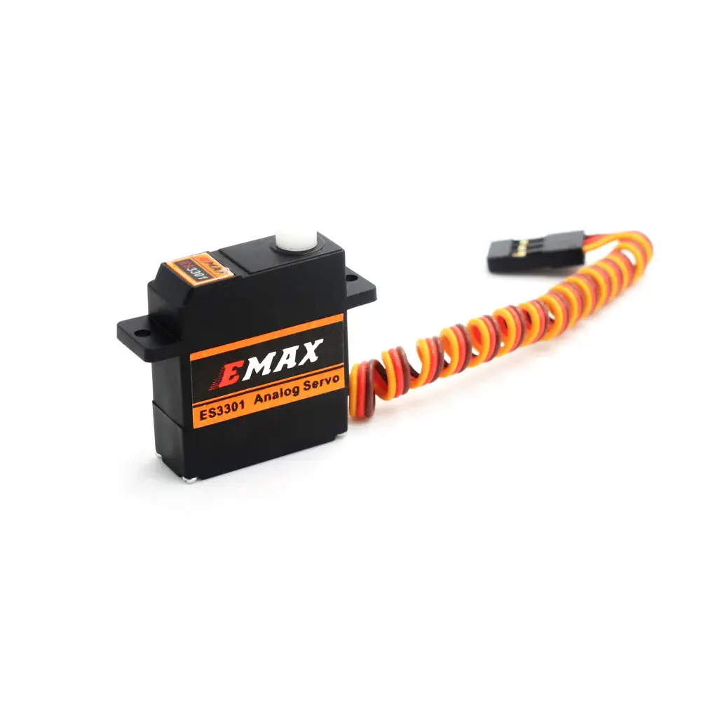 Emax ES3301 Thin Servo - 2.2Kg (30.55 oz in), .10-sec - 10.6 Grams ...
