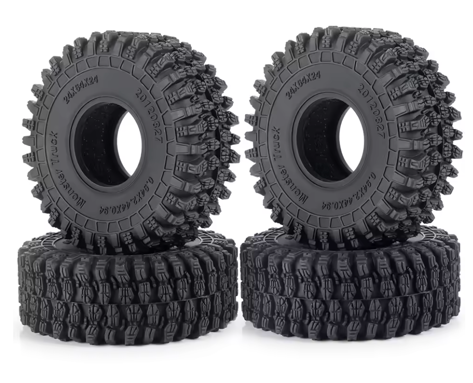 ACE RADIO CONTROLLED MODELS RACE 1.0" MT TIRES TYPE A 4PCS 24x64x24mm ...