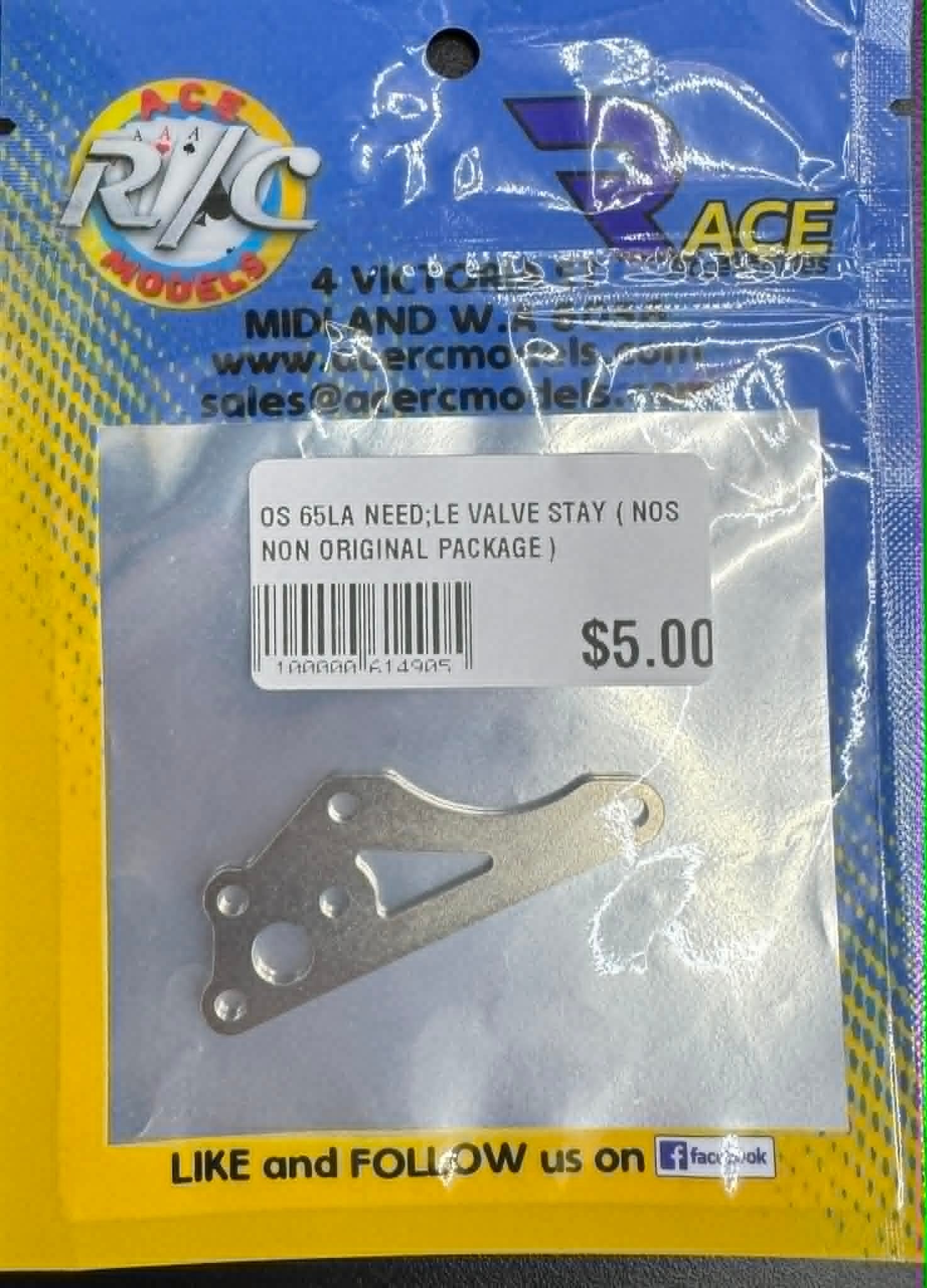 O.S. PARTS OS 65LA NEEDLE VALVE STAY ( NOS NON ORIGINAL PACKAGE ) - www ...