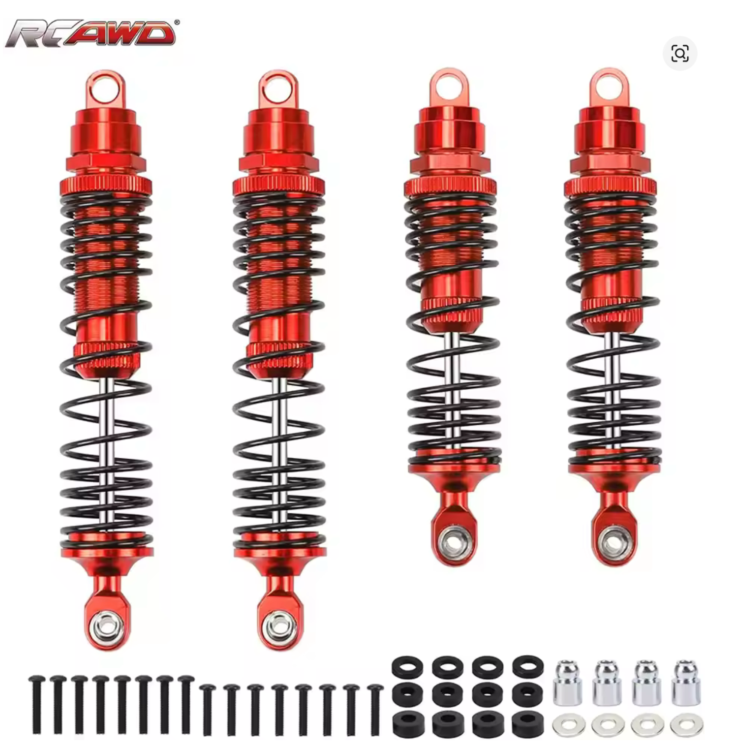 RACE SLASH 4 X 4 SHOCK UPGRADE ALUMINIUM 90mm + 110mm ALLOY SHOCKS ...