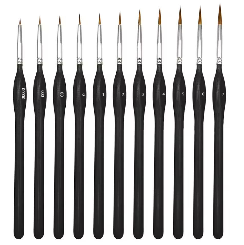 ACE IMPORTS ACE 11pcs Paint Detail Brush set - www.acercmodels.com