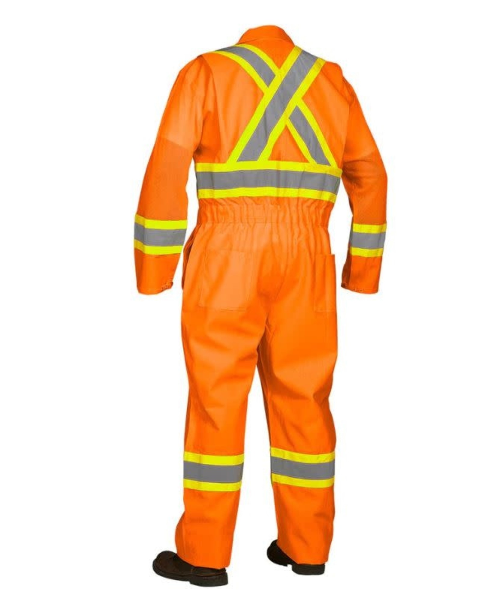 Forcefield Flaggers Tricot High Vis Coverall, Class 3, Orange ...