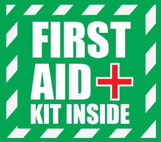 First Aid Kit Inside Sticker - 3x3 - Southwest Safety & Supply