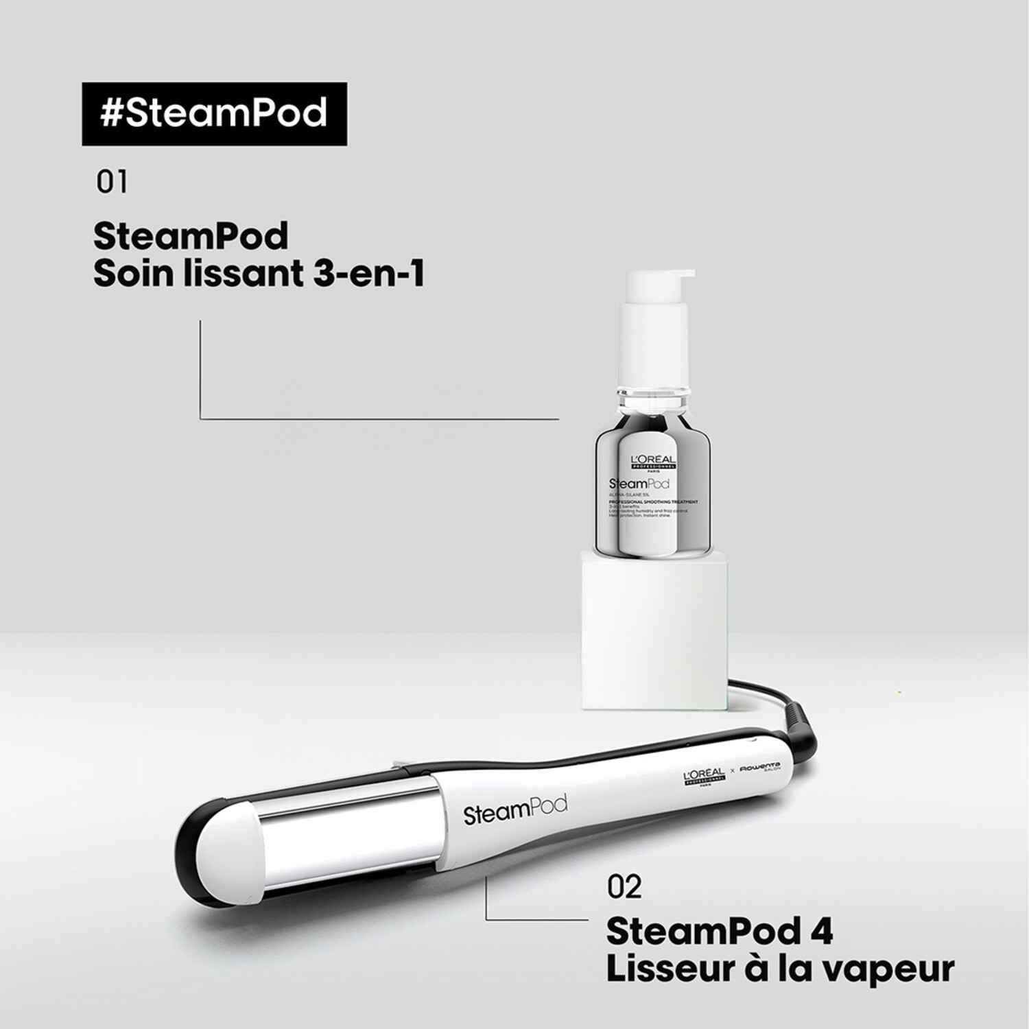 L'Oréal Steampod 4.0 Fer à Vapeur Professionnel - INDUSTRIA Coiffure ...