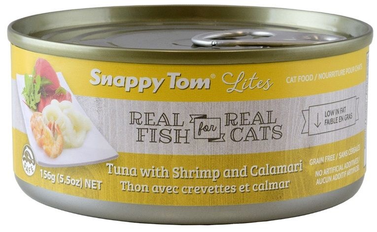 Snappy Tom Lites Tuna with Shrimp & Calamari Wet Cat Food 156g ...
