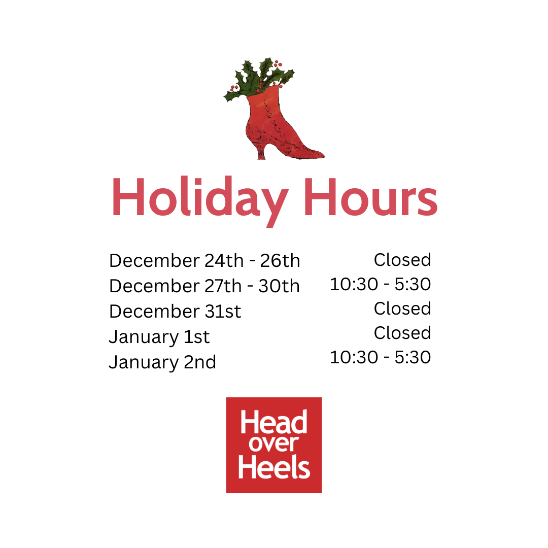 Journal - Our Holiday Hours - Head Over Heels