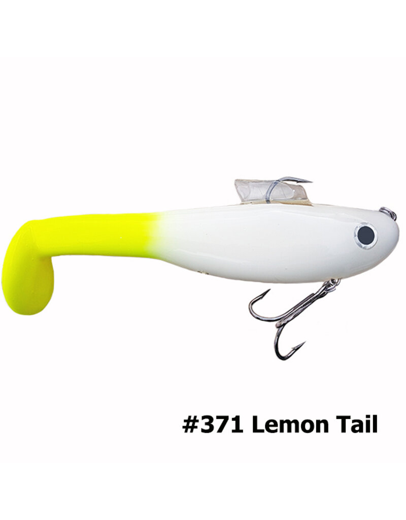 BASS MAGNET LURES SHADZILLA JR MID 2PK LEMON TAIL
