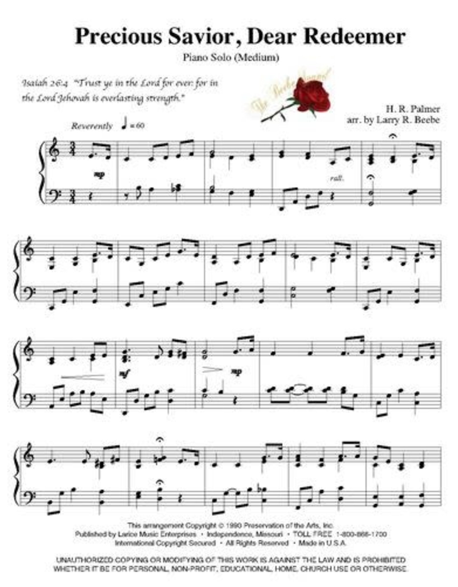 Lds Piano Solo Sheet Music