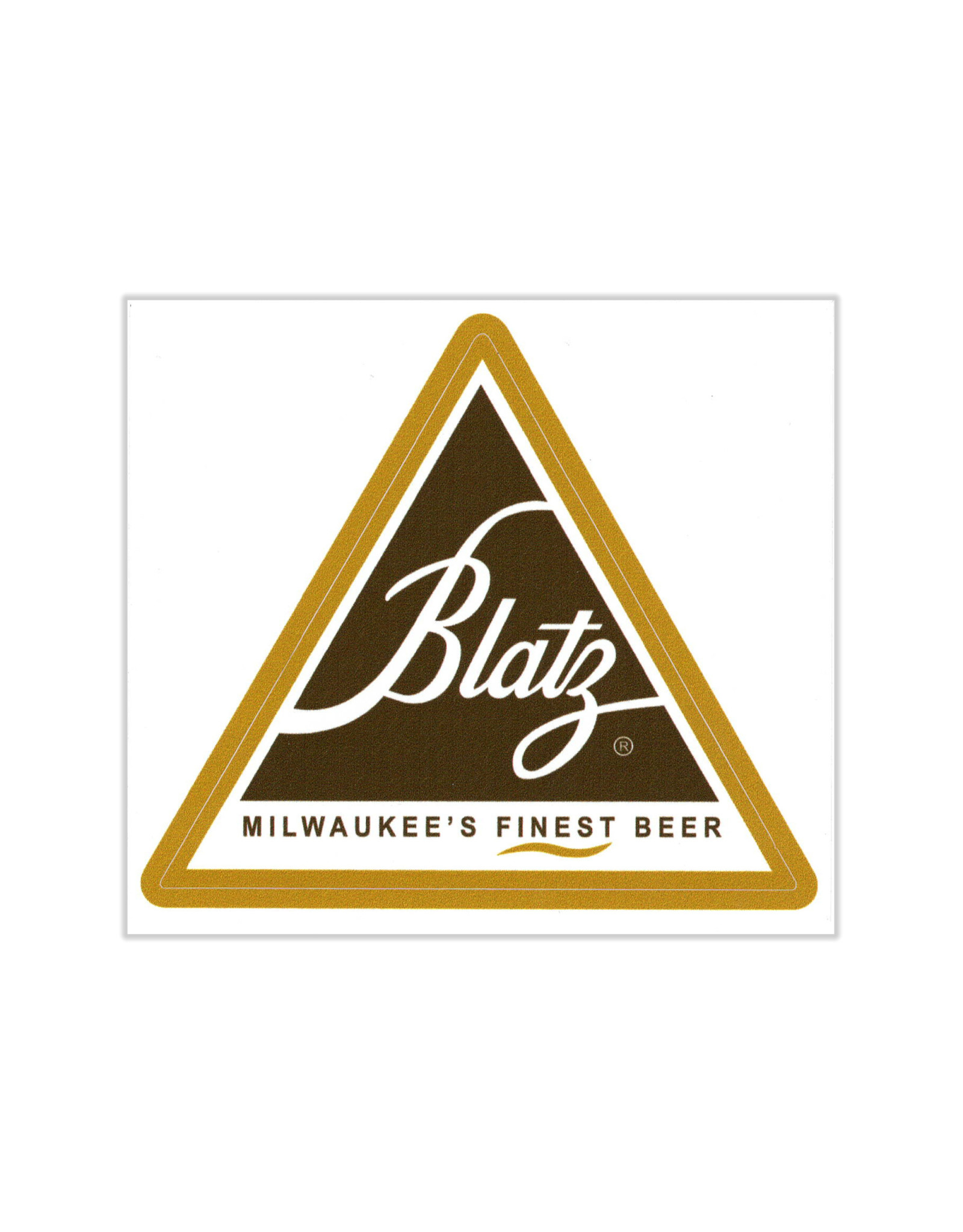 Blatz Triangle Logo Sticker - Best Pabst Shop