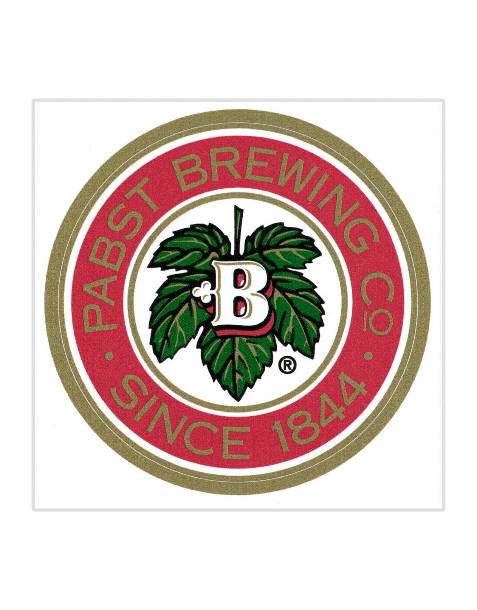 Pabst Corporate Logo Small Sticker - Best Pabst Shop