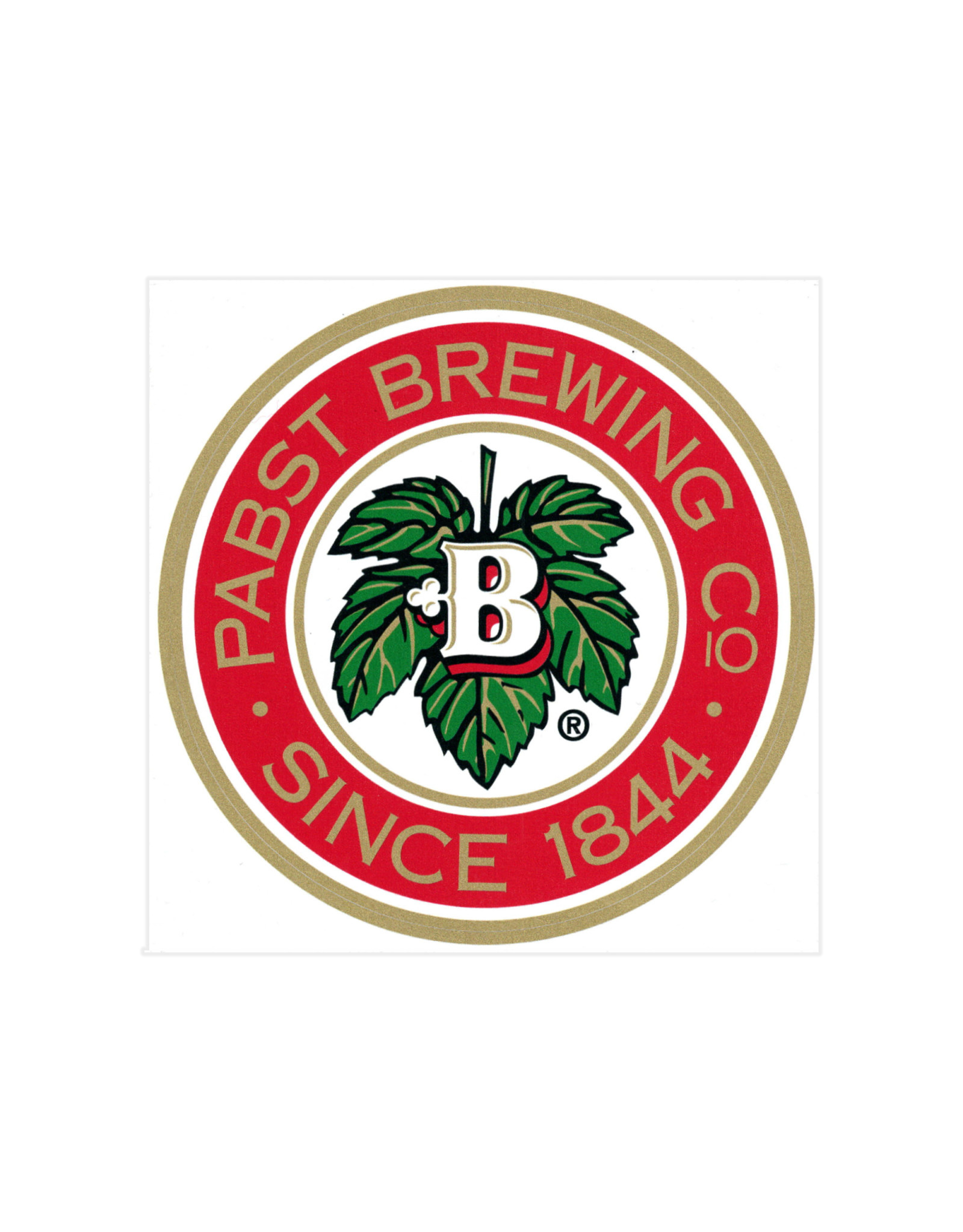 Pabst Corporate Logo Large Sticker - Best Pabst Shop