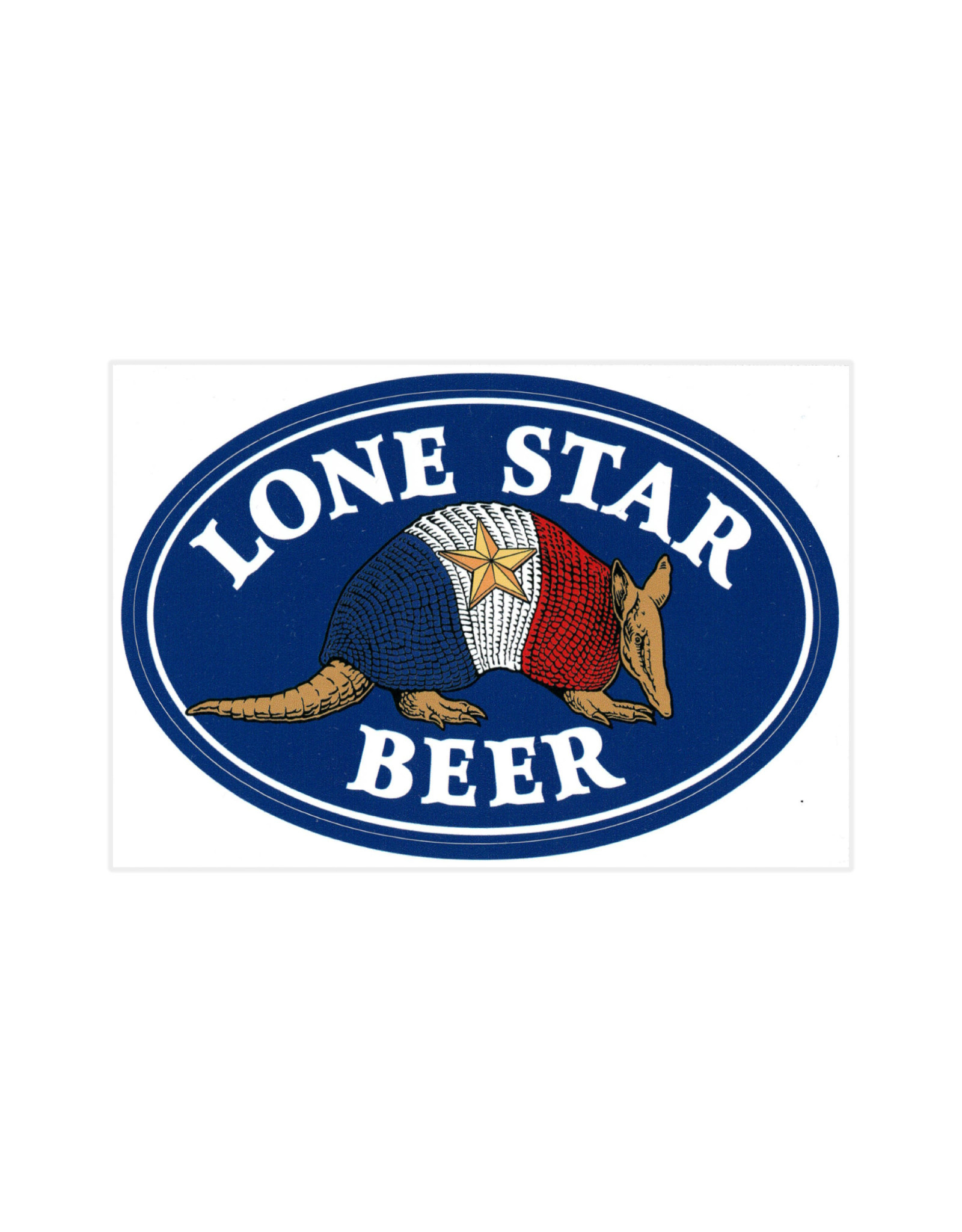 Lone Star Armadillo Sticker - Best Pabst Shop