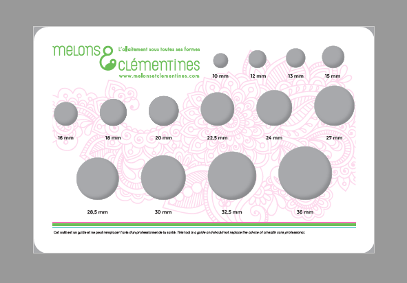 Réglette pour mesurer les mamelons - Breastfeeding Boutique