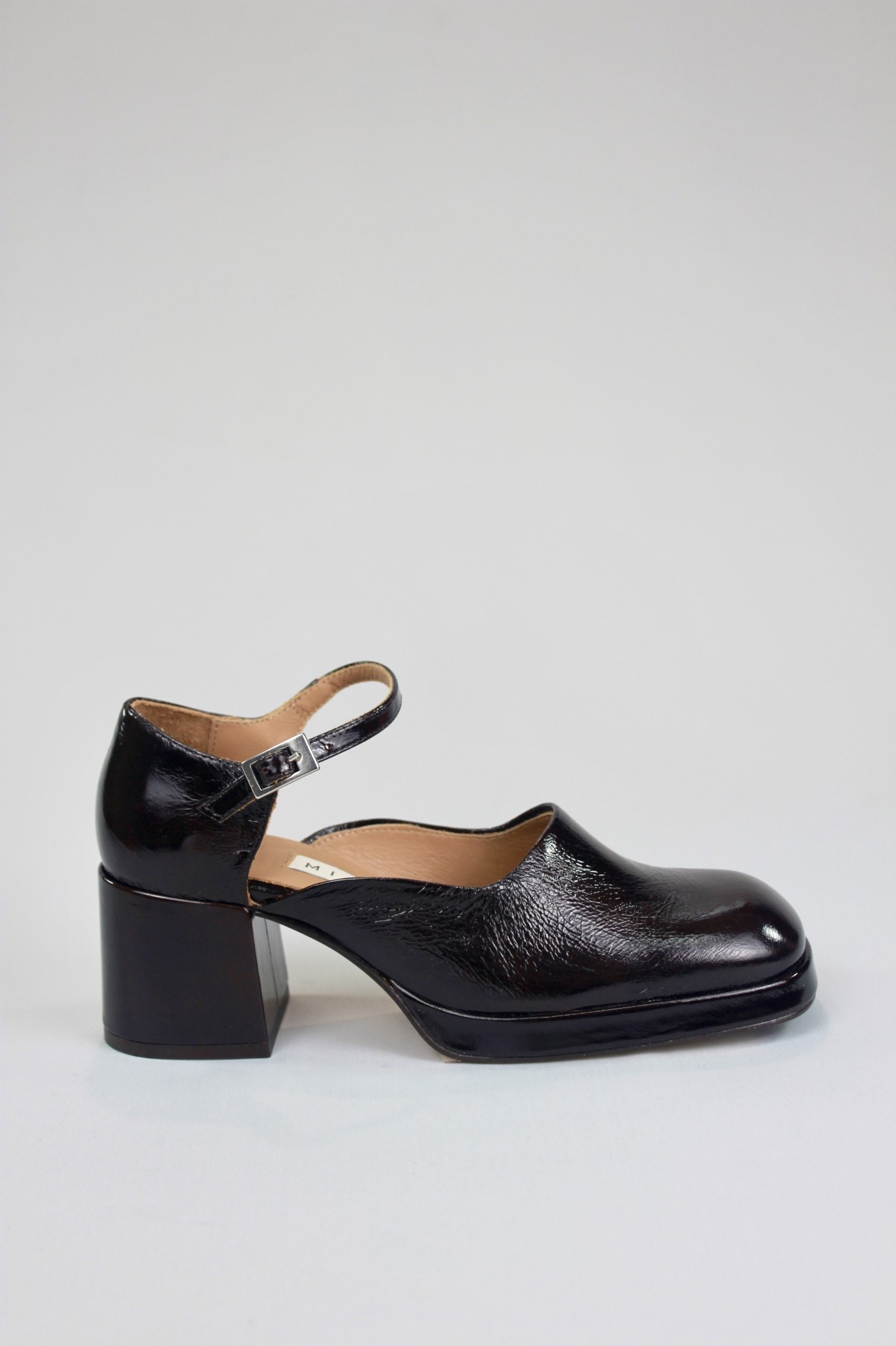 Miista - Yara Court Shoe - Brown Patent - Footloose Shoes