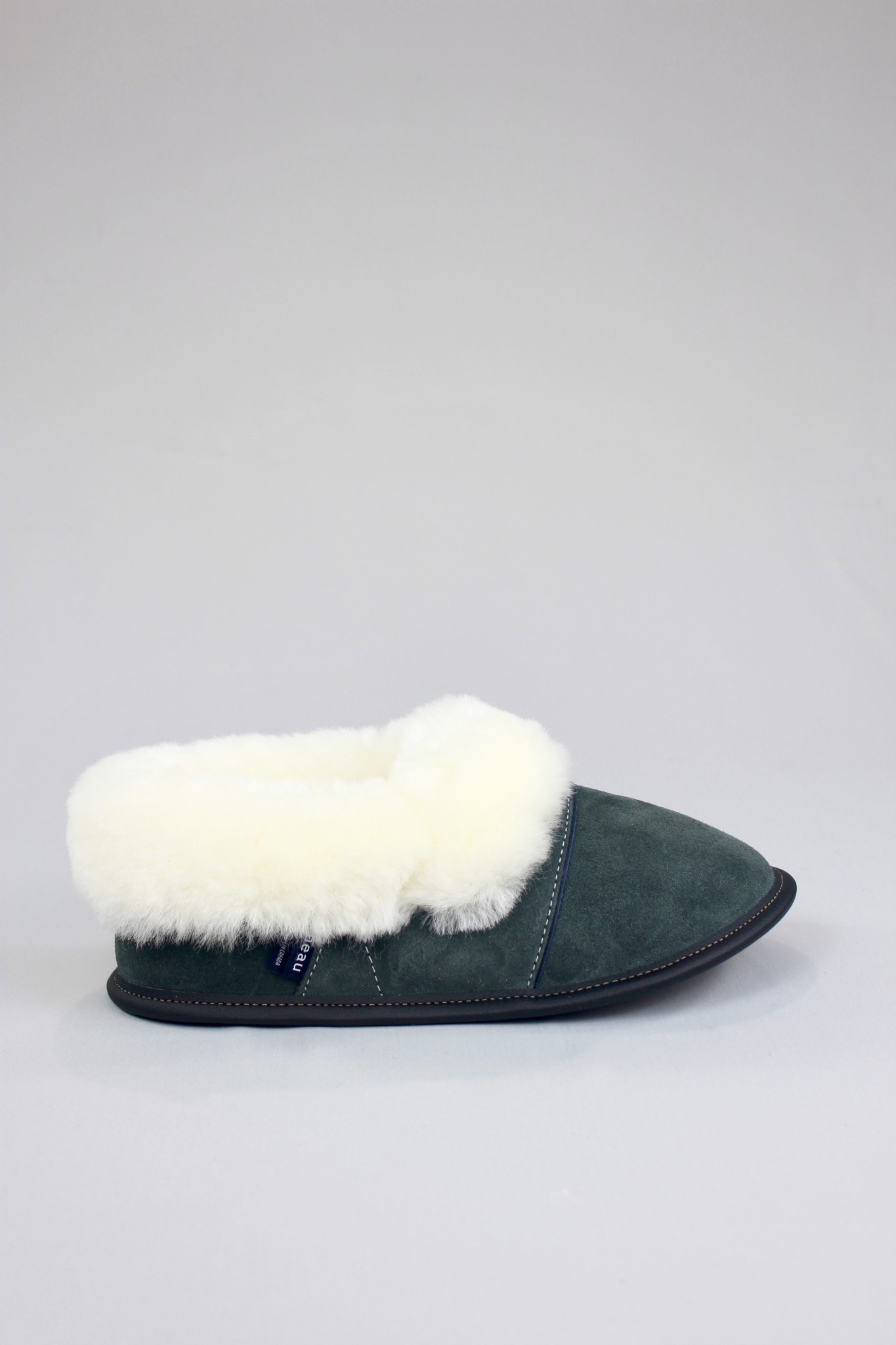 Garneau - Lazybone Sheepskin Slippers (Women's) - Forest - Footloose Shoes