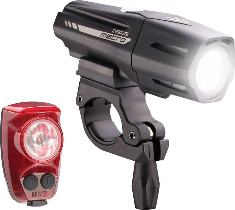 Cygolite Metro Plus 800 Headlight and HotShot Pro 150 Taillight Set ...