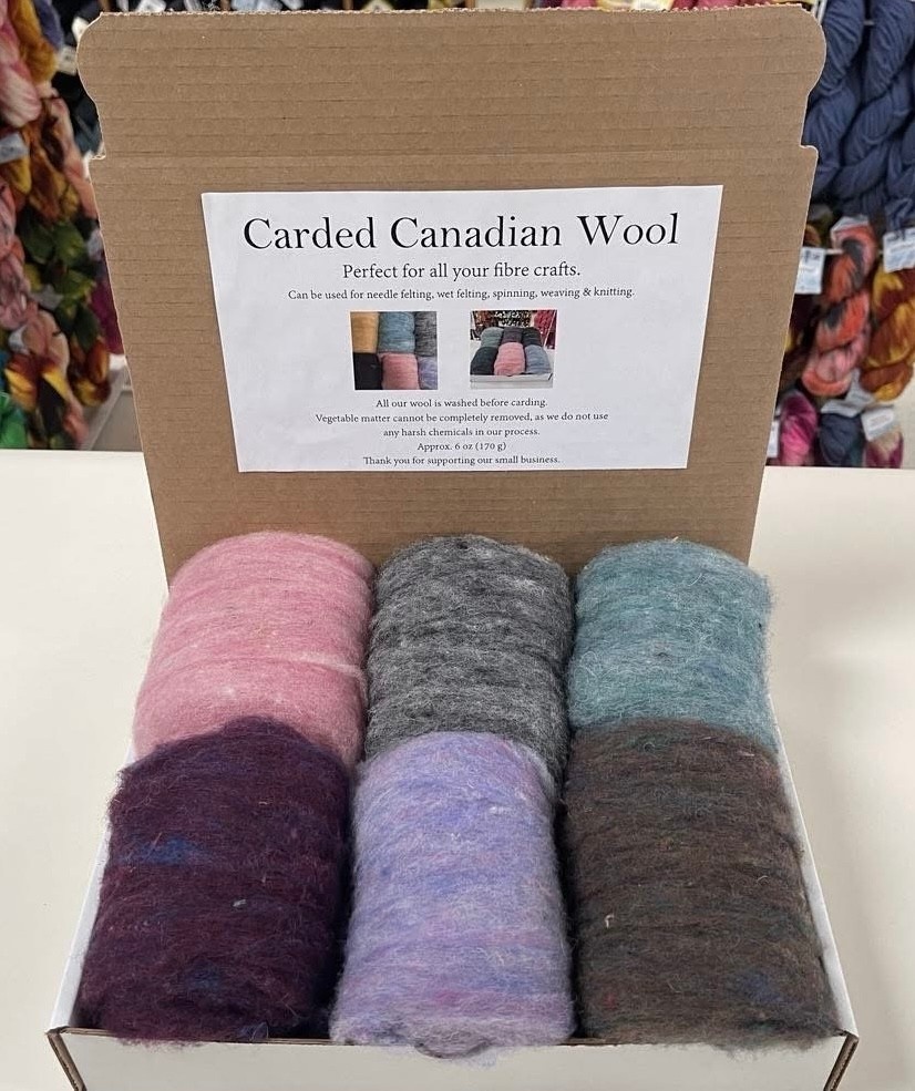 Carded Canadian Wool Box by Briggs & Little - Wool Trends