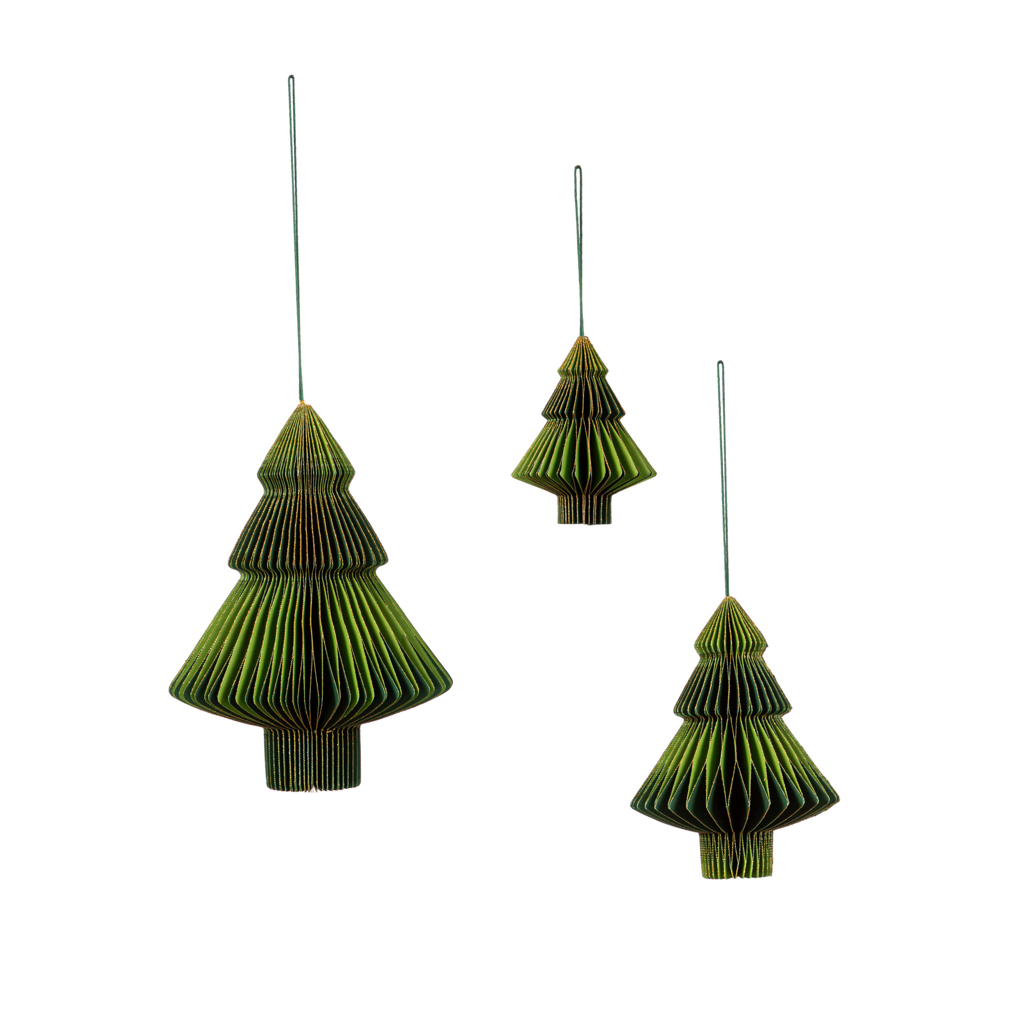 Large Green Paper Tree Ornament - Home, Garden, and Fashion - Hampton ...