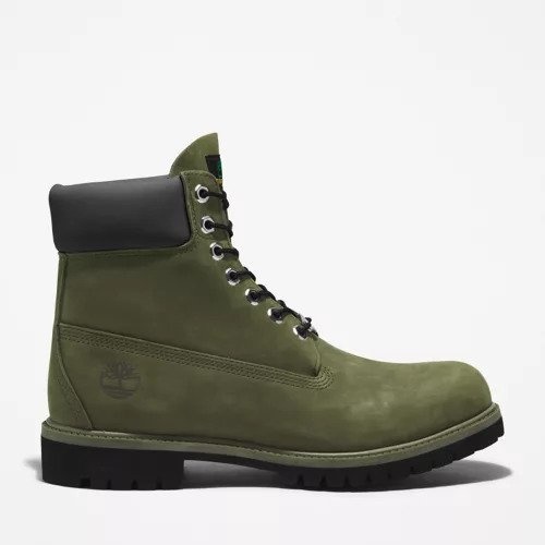 Timberland Timberland 6 Inch Premium Boot Dark Green Nubuck - Evoque Mtl