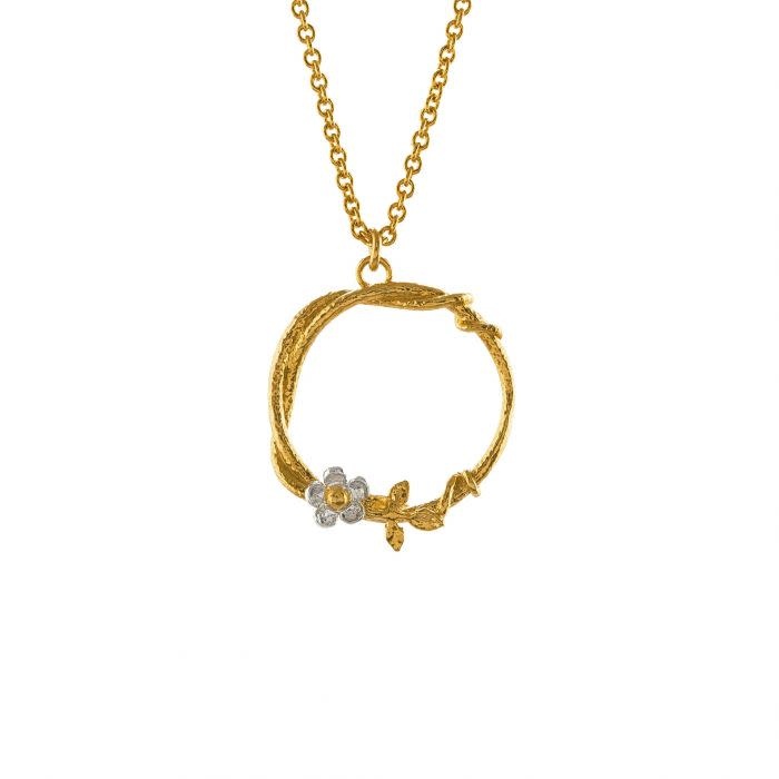 AM Mixed Metal Loop Necklace - Cheekwood