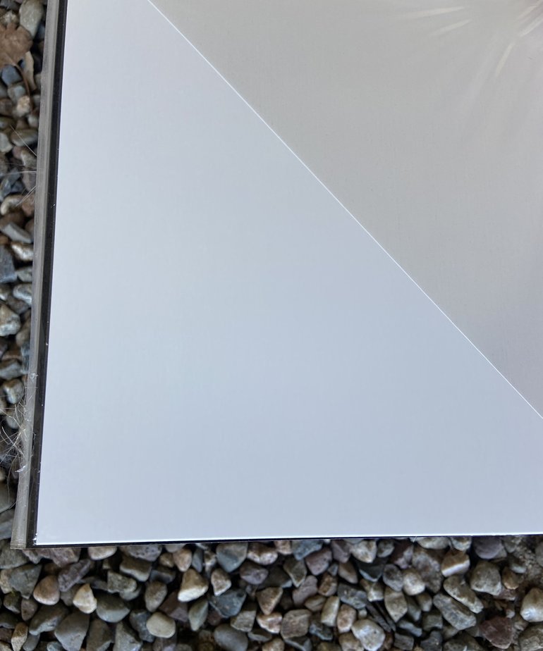 .040 Matte White/Black Siding (Double Sided) Aluminum 4'x8' Sheet ...