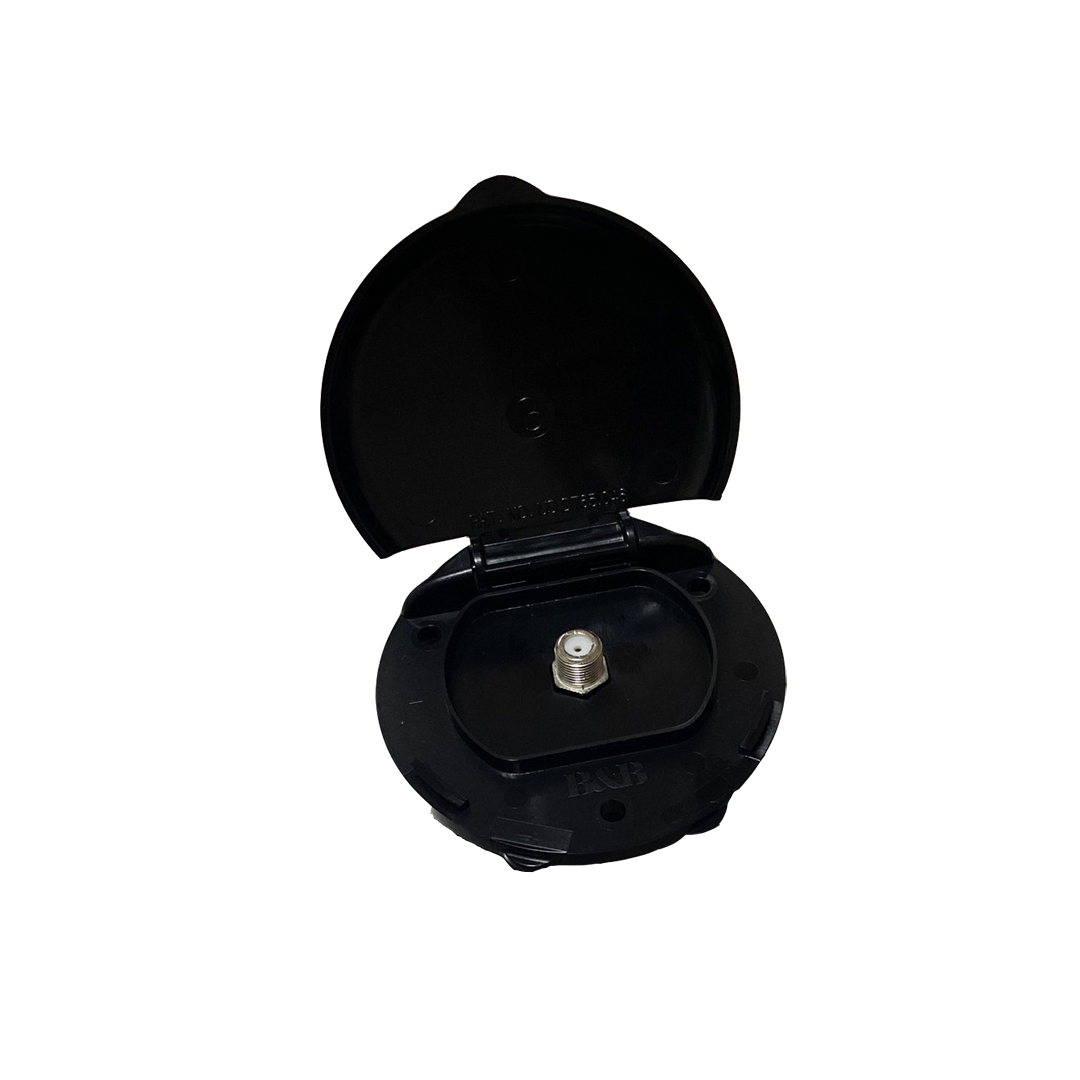 Black Coax Mini TV Inlet - PleasureLand RV Wholesale