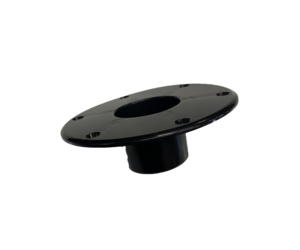 Black Plastic Recessed Floor Mount - Pleasure Land RV Surplus Store