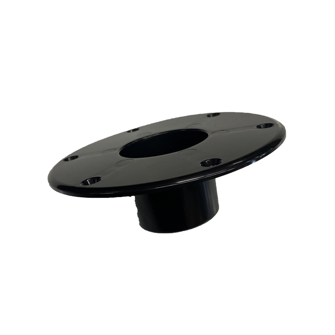 Black Plastic Recessed Floor Mount - PleasureLand RV Wholesale