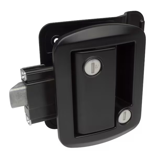 Black RV EntrAnce Door Latch - PleasureLand RV Wholesale