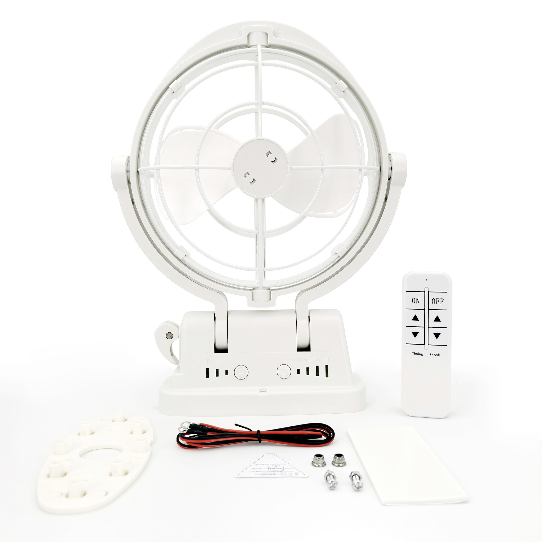 12v Multi Directional Fan White - PleasureLand RV Wholesale