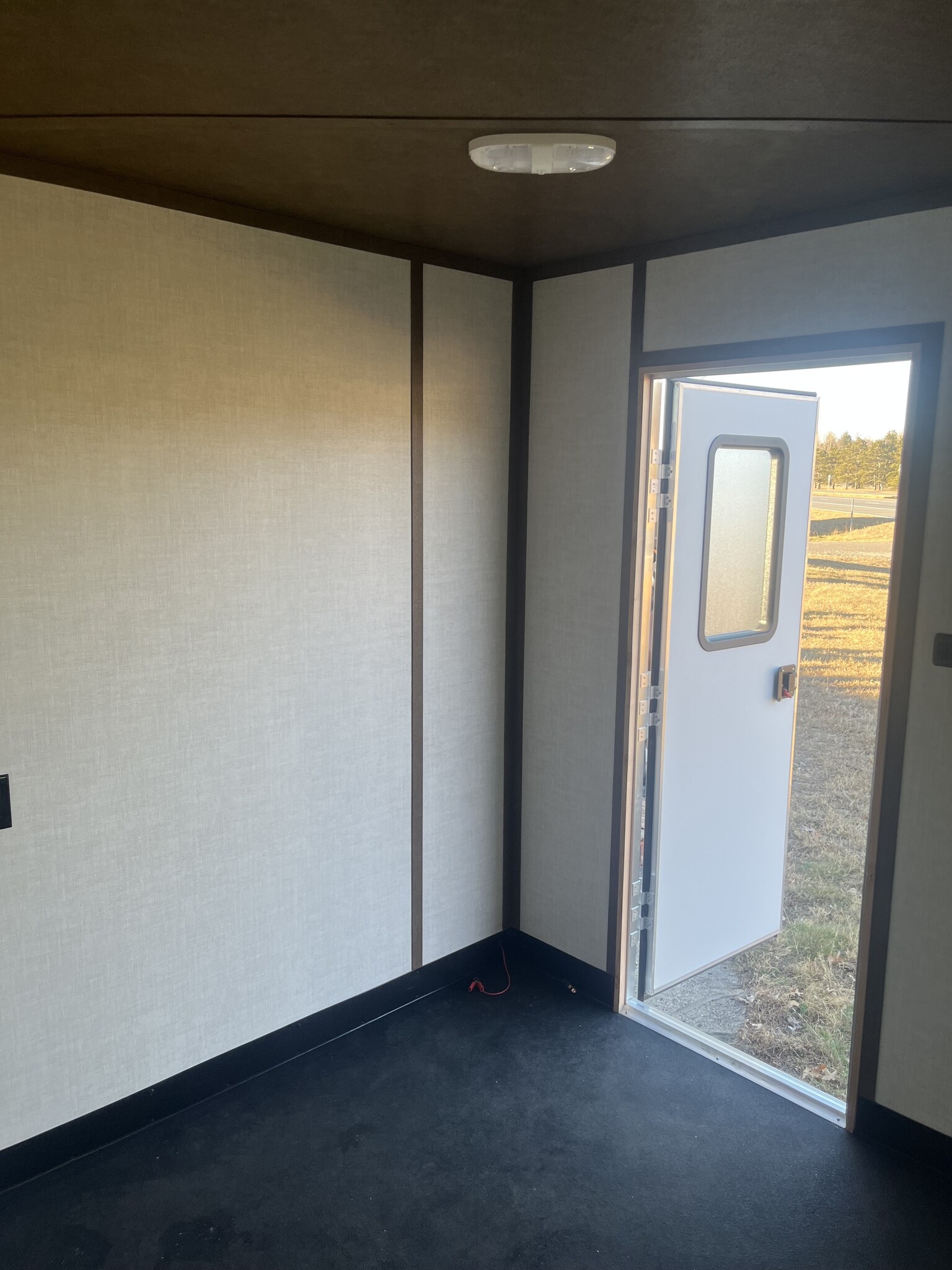 17' Drop Down Ice House w/ Toy Hauler Deck - Charcoal Gray ...