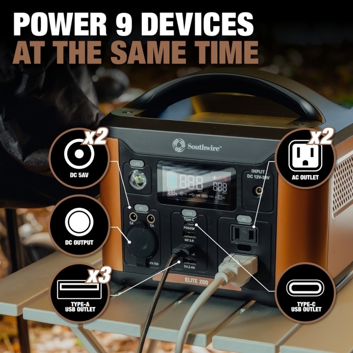 Southwire 53250 Elite 200 Portable Power Station - PleasureLand RV ...