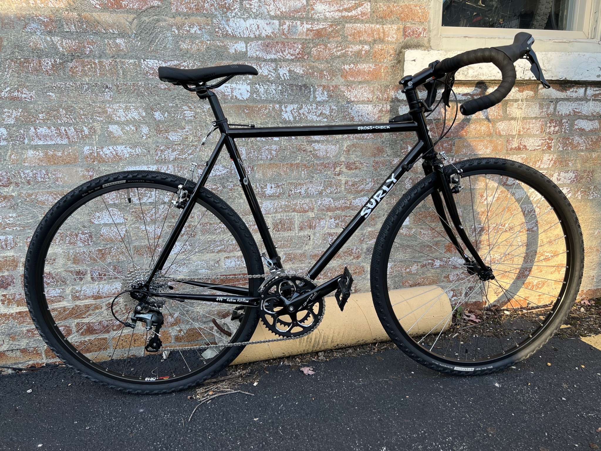 Custom Surly Cross Check, Black, 56cm - Heritage Cycles LLC