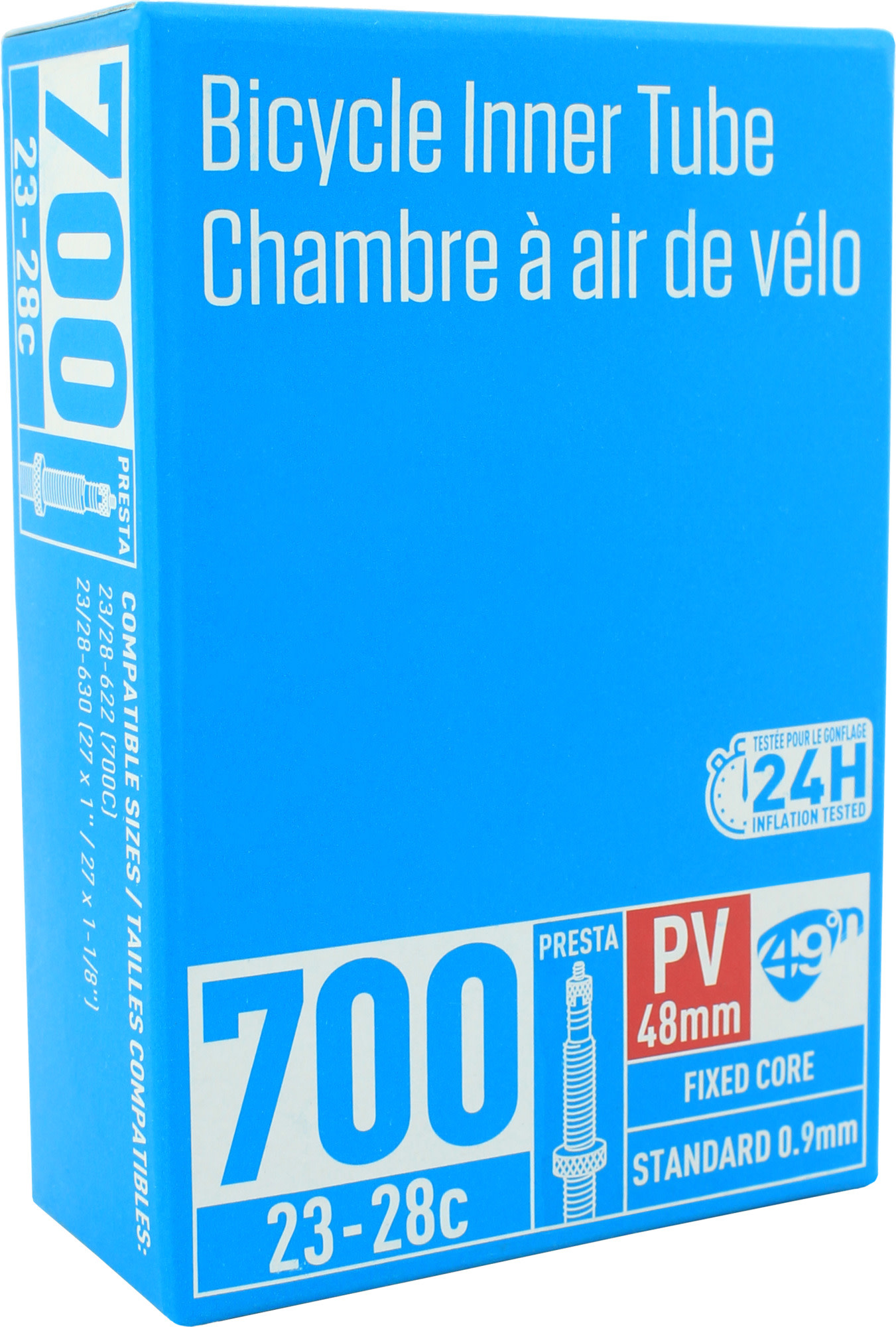 STANDARD TUBE - PRESTA VALVE 700C X 23-28MM - Velo IBIKE Montréal
