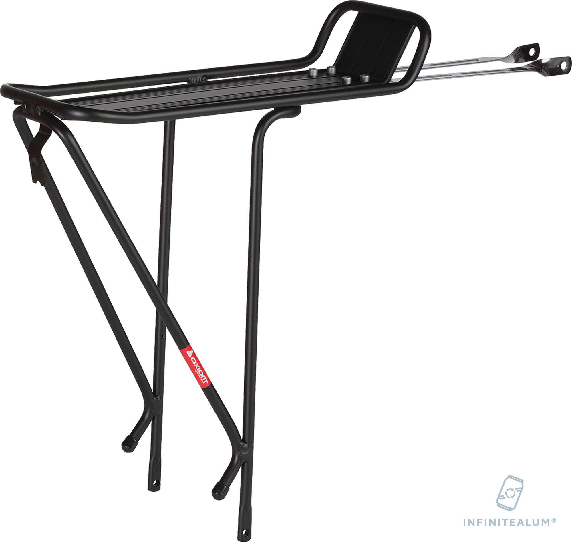 Rear Rack, Axiom Transit, Tubular aluminium, Black - Velo IBIKE Montréal