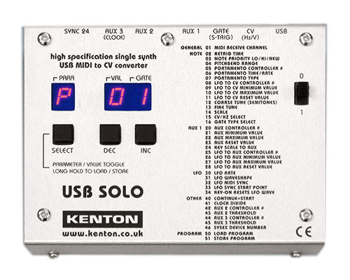 Kenton USB-Solo - Control Voltage