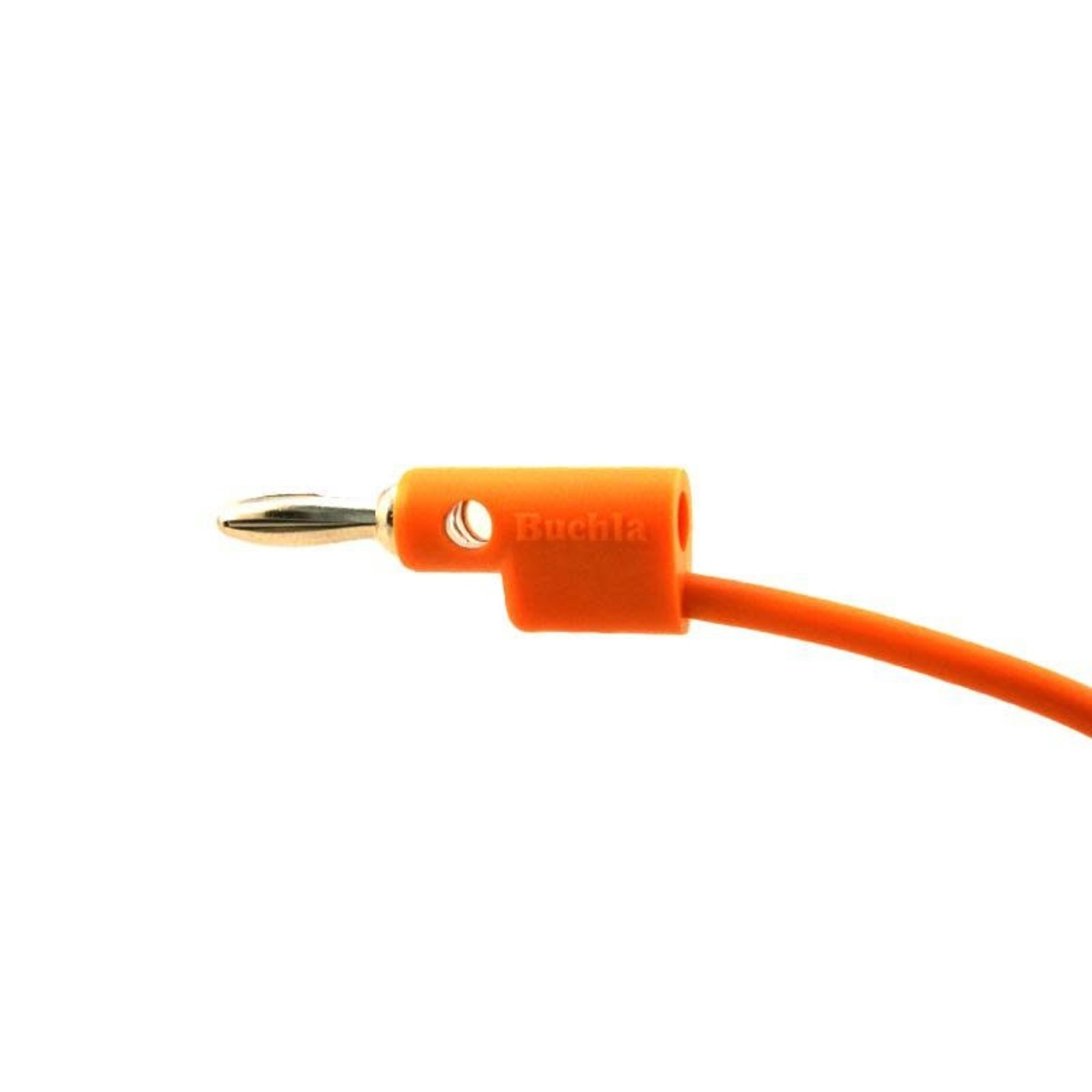 Buchla Banana Cable, 10”, Orange - Control Voltage