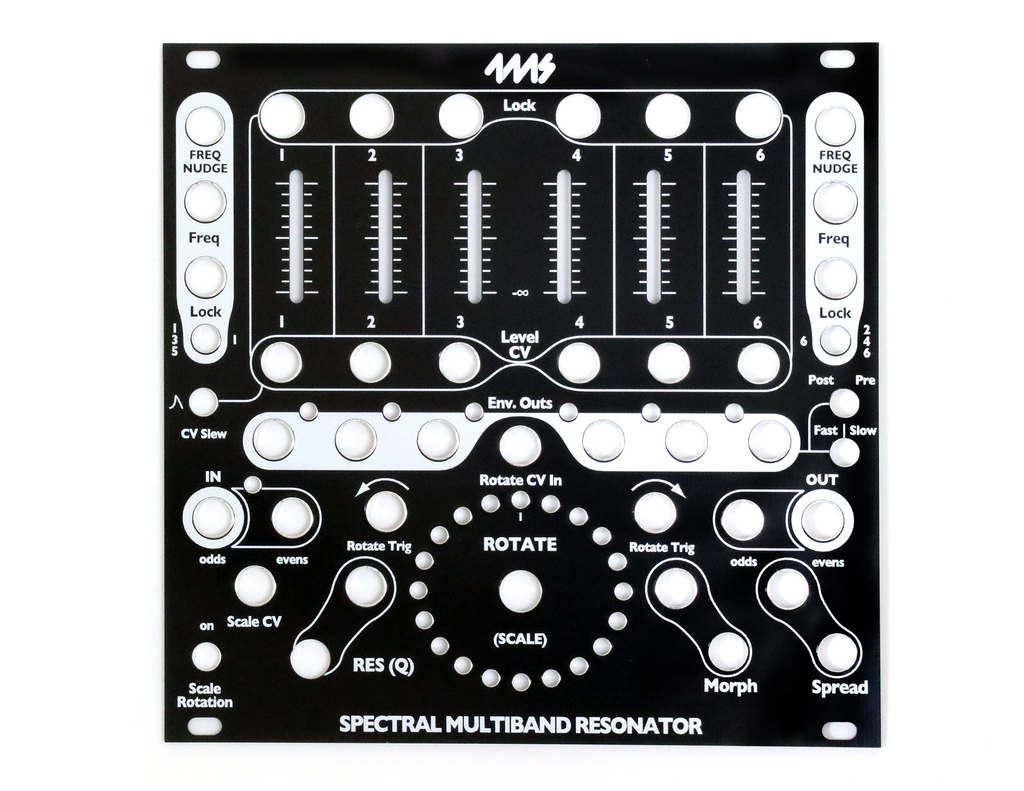 4ms SMR Faceplate - Black - Control Voltage