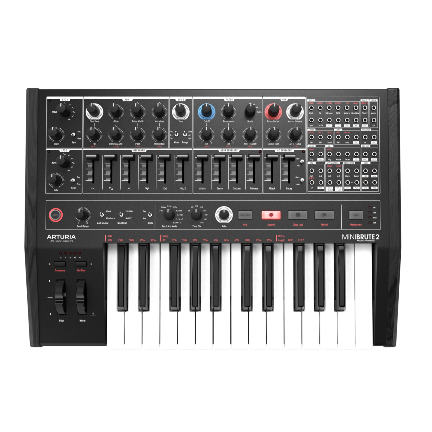 Arturia Minibrute 2, NOIR EDITION - Control Voltage