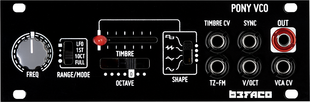 Befaco Pony VCO 1U - Control Voltage