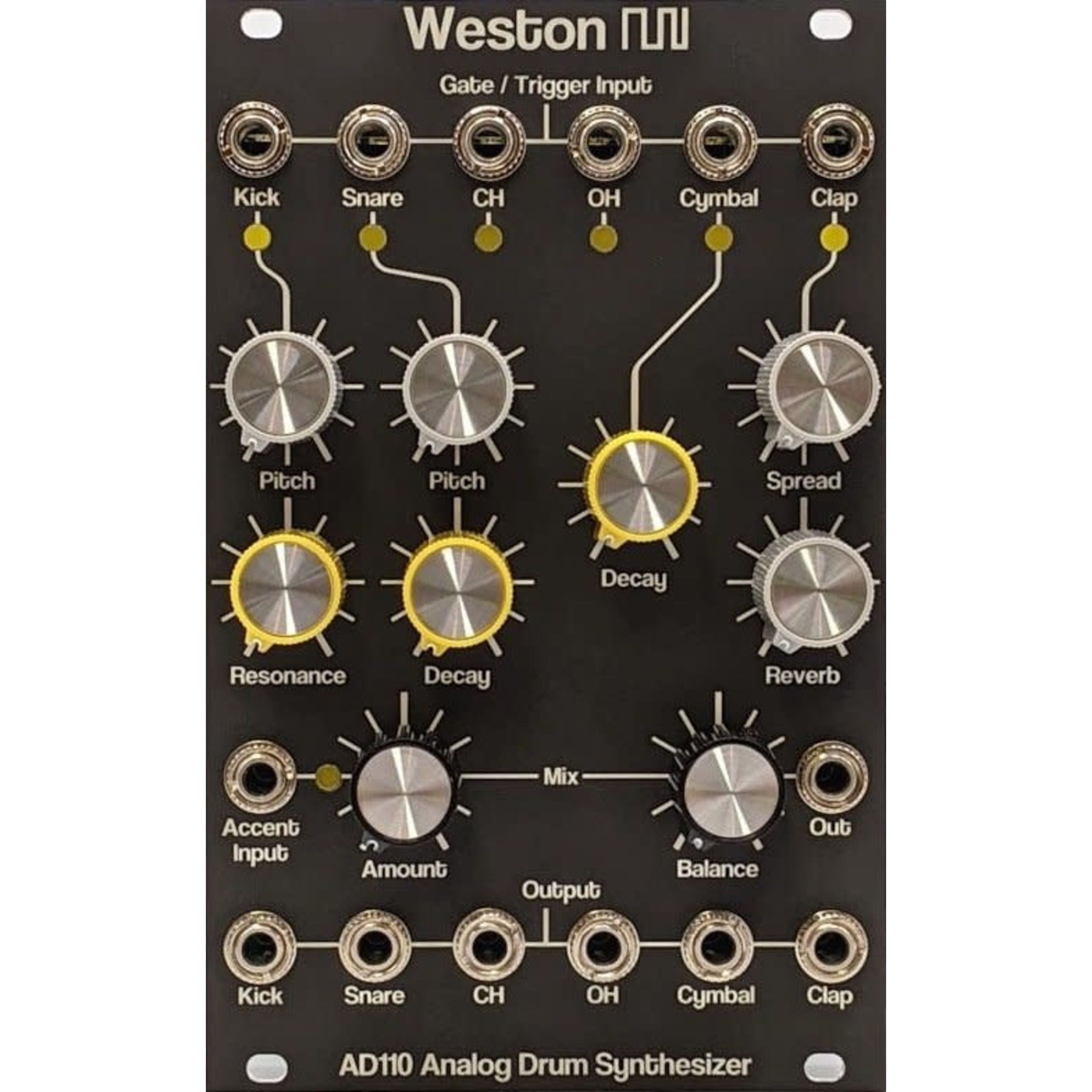 Weston Precision Audio AD110 Analog Drums - Control Voltage